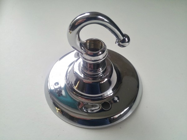 Solid Ceiling Rose Hook Plate Hanging Suspension Fixing Plate 3 Finishes