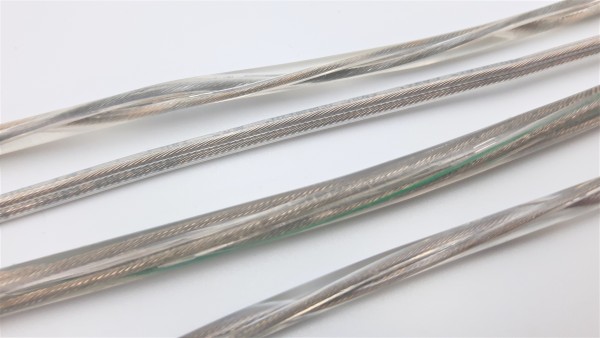 2 Core Round Clear Flex Lighting Cable 0.75mm