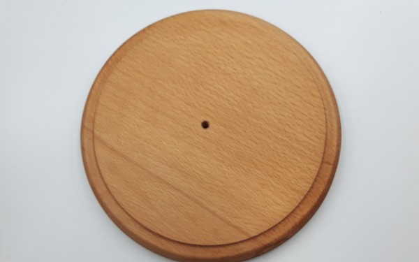 Large round hardwood pattress , manufactured from African oak