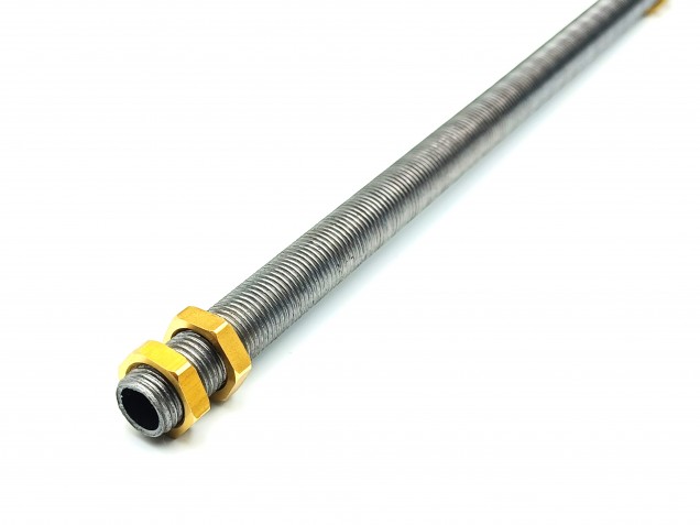 13mm Threaded Hollow Tube with 4 brass nuts