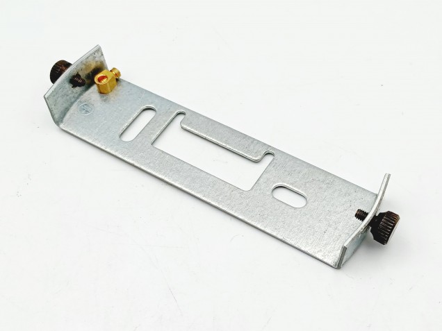 Ceiling light fixing bracket with aged bronze screws