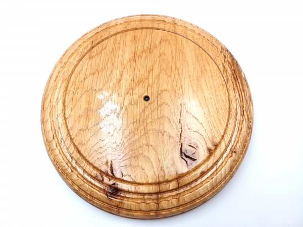 Round Hardwood Pattress English Oak Width 215mm width