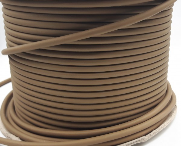 Gold Bronze matt brown PVC Flex Electrical Cable 0.75mm 3 core