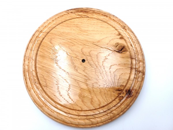 Round Hardwood Pattress English Oak Width 215mm width