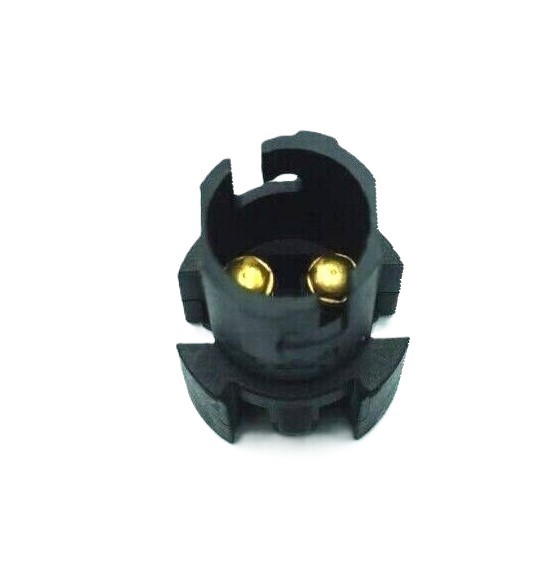 B15 - SBC bulb-lamp holder 3 part black threaded skirt