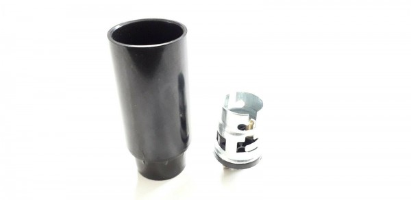 Bakelite B15 SBC lamp holder black
