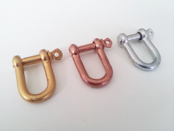 Hand Painted - Gilded And Varnished D Shaped Shackle .. Select Your Finish